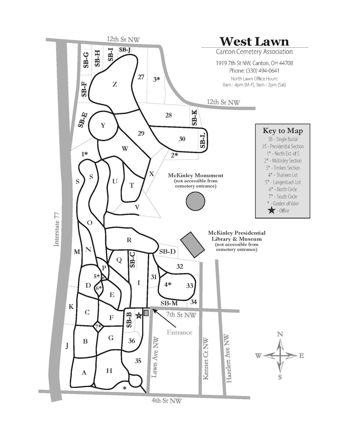 Visitors Guide and Tours | Canton Cemetery Association