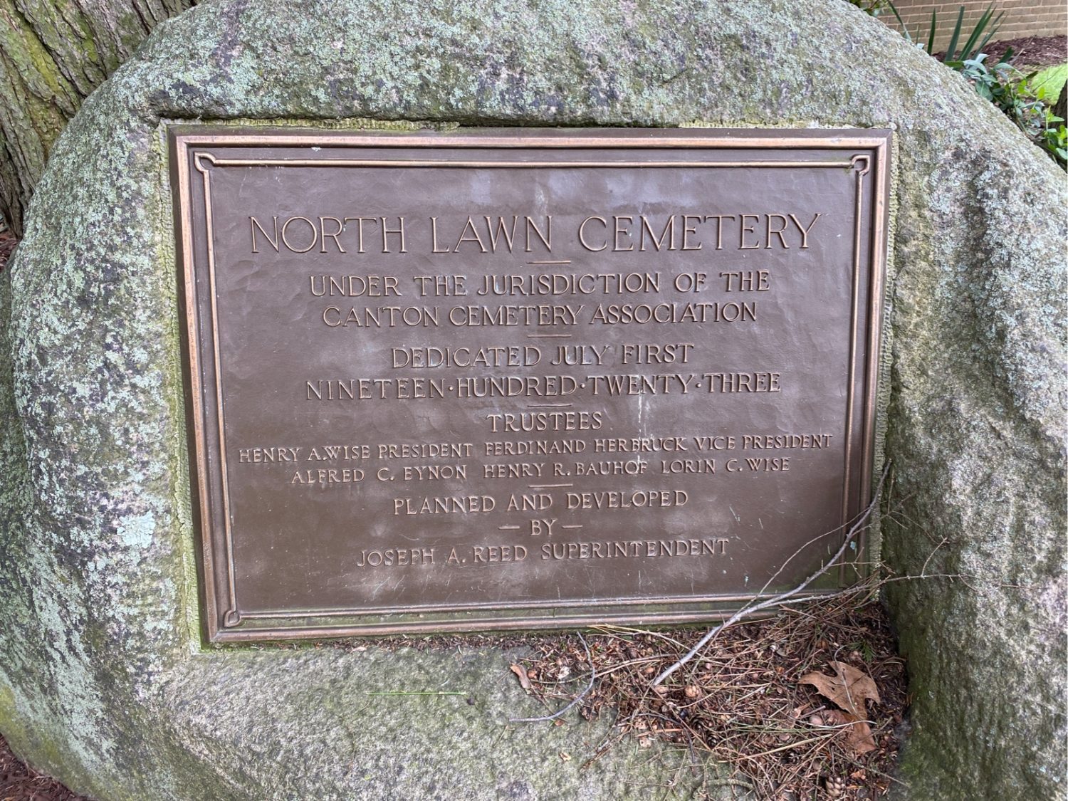 Learn About the Canton Cemetery Association